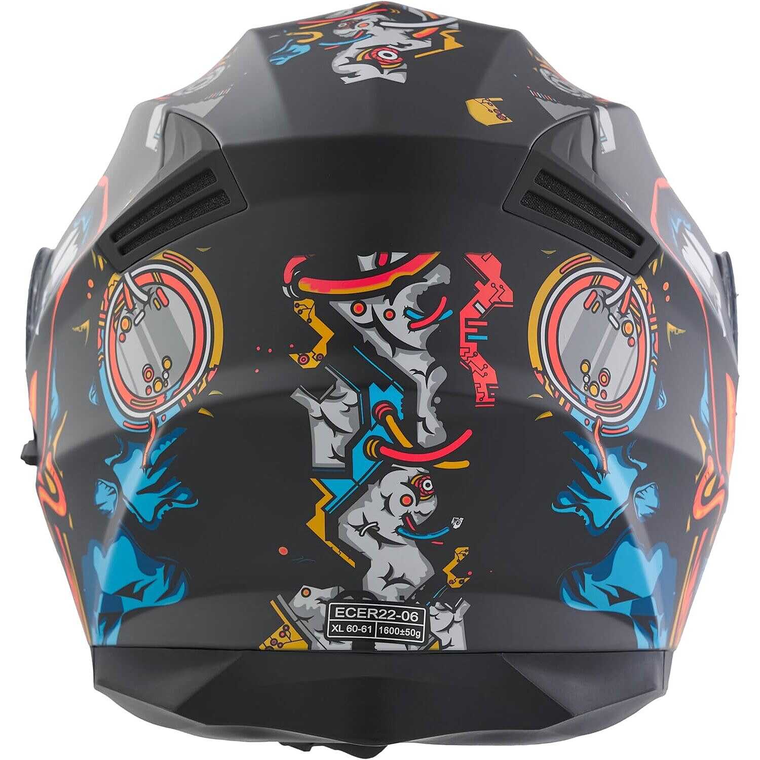 Casco Moto Modulare BHR 836 Flip Up ZOMBIE Nero Vendita Online ...