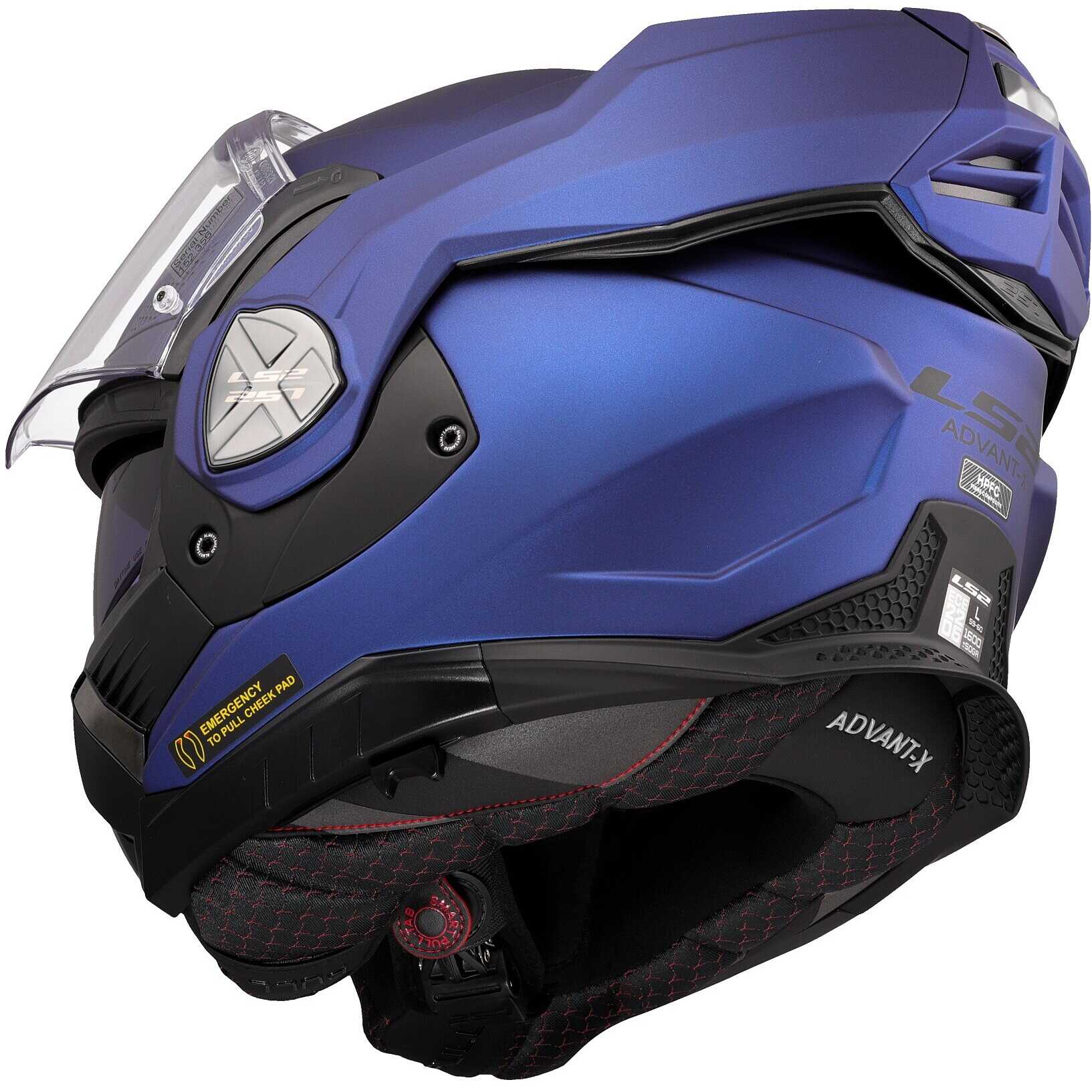 Casco Moto Modulare P/J in HPFC LS2 FF901 ADVANT X SOLID Navy Blue Vendita Online - Outletmoto.eu