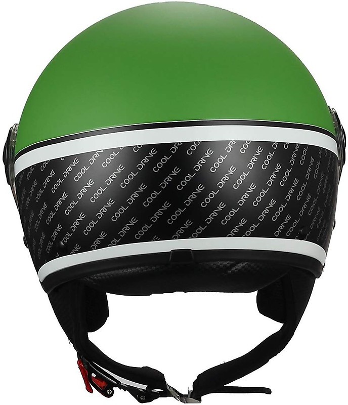 Casque de moto Demi-Jet Visière bombée BHR 801 Cool Drive Vert Vente en ...