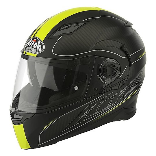 Casque de moto intégral Airoh Movement Double Visor Color Far Yellow ...