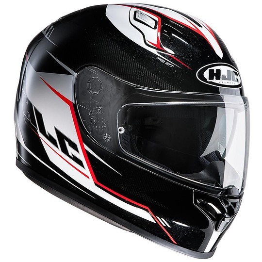 Casque de moto intégral Hjc FG-ST Double Visor Bolt MC-1 Noir Blanc ...