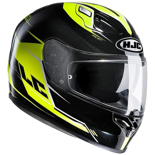 Casque de moto intégral Hjc FG-ST Double Visor Bolt MC-4H Noir Jaune ...