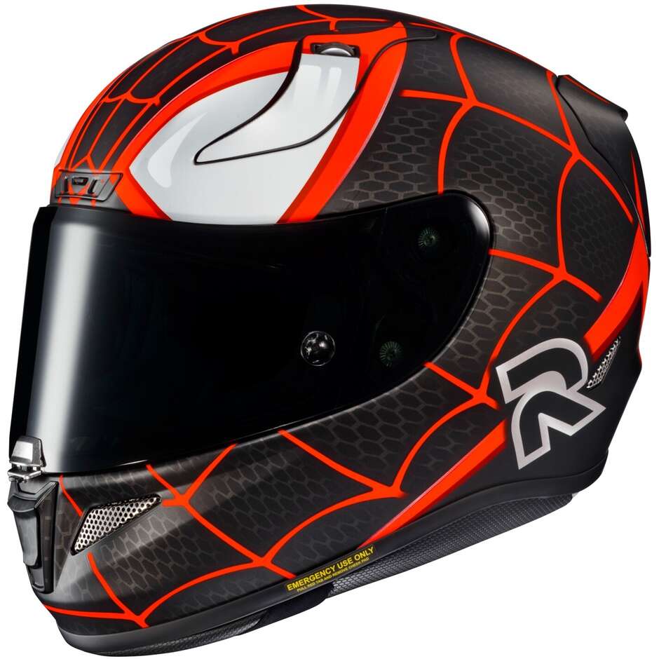 Casque de moto intégral Hjc RPHA 11 MILES MORALES MARVE MC1SF Vente en ...