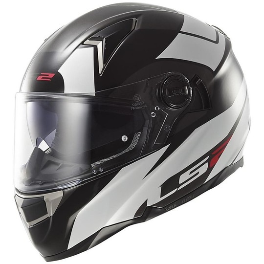 Casque de moto intégral LS2 Dart FT2 Thunderbolt blanc / noir Vente en ...