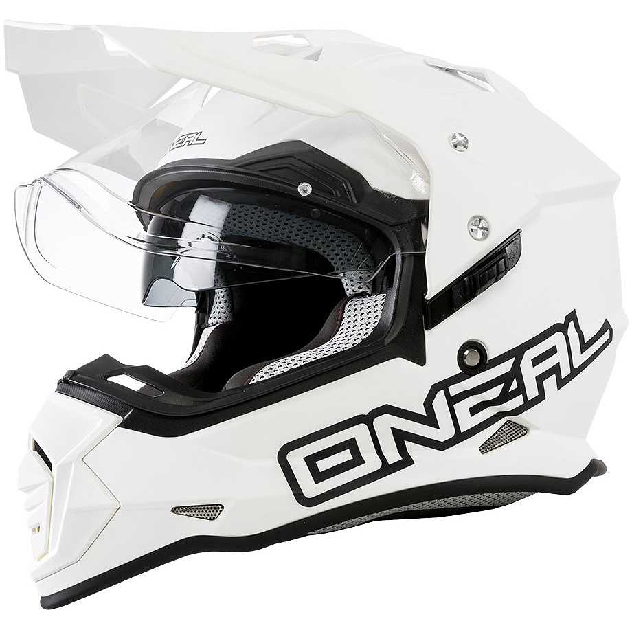 Casque de moto intégral Oneal SIERRA Helmet FLAT V.23 Blanc Vente en ...