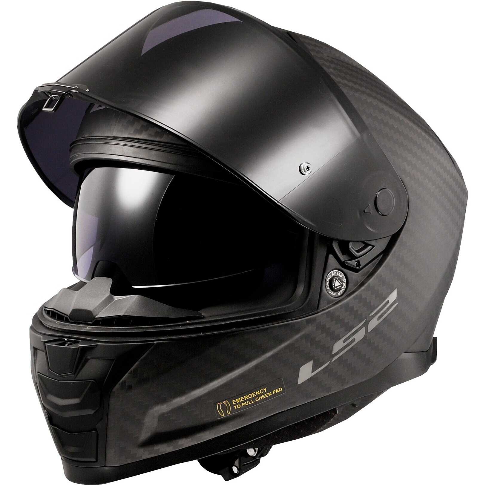 Casque de moto intégral LS2 FF811 VECTOR II carbone mat Vente en Ligne - Outletmoto.eu