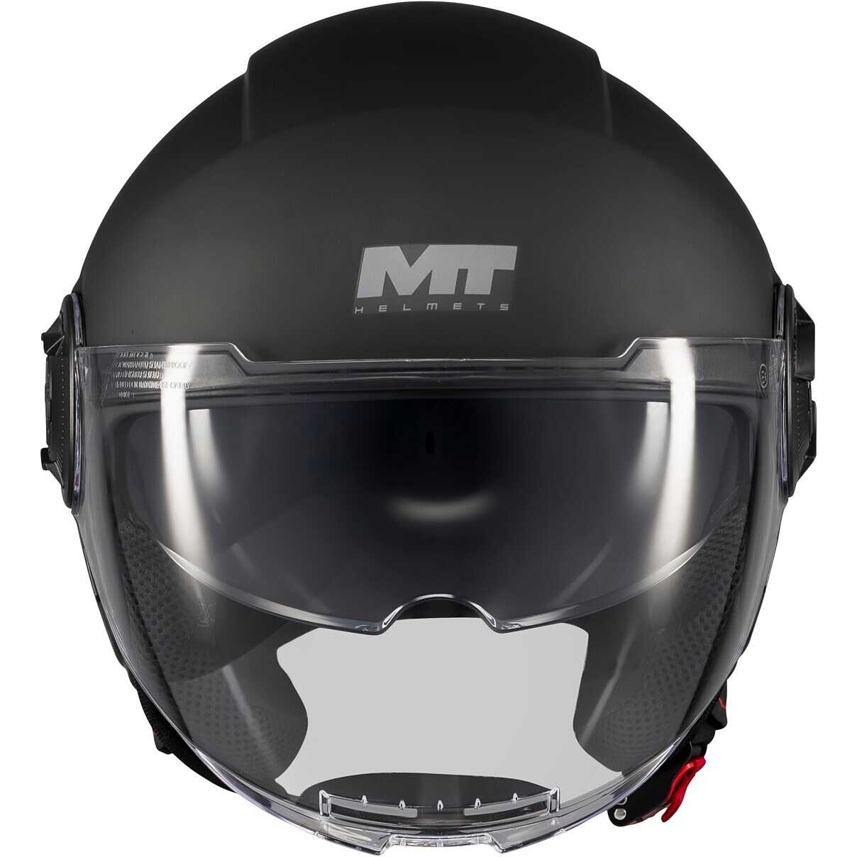 Casque de moto jet MT Helmets VIALE SV S PURE A1 Noir mat Vente en ...
