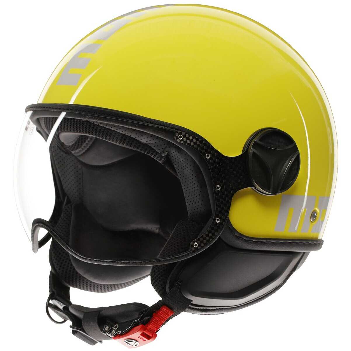 Casque de moto Momo Design FGTR CLASSIC Candy Jet jaune blanc Vente en ...