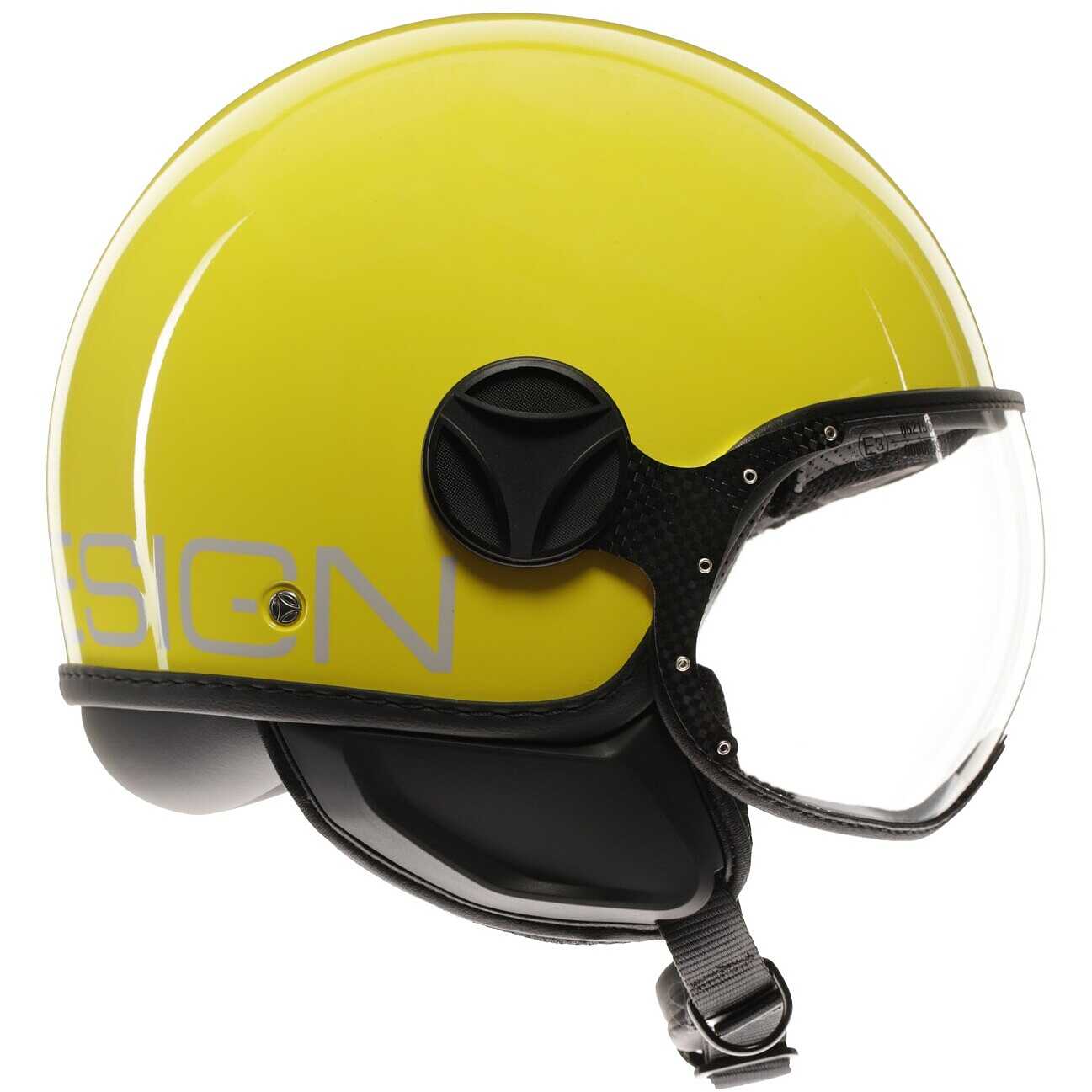 Casque de moto Momo Design FGTR CLASSIC Candy Jet jaune blanc Vente en ...