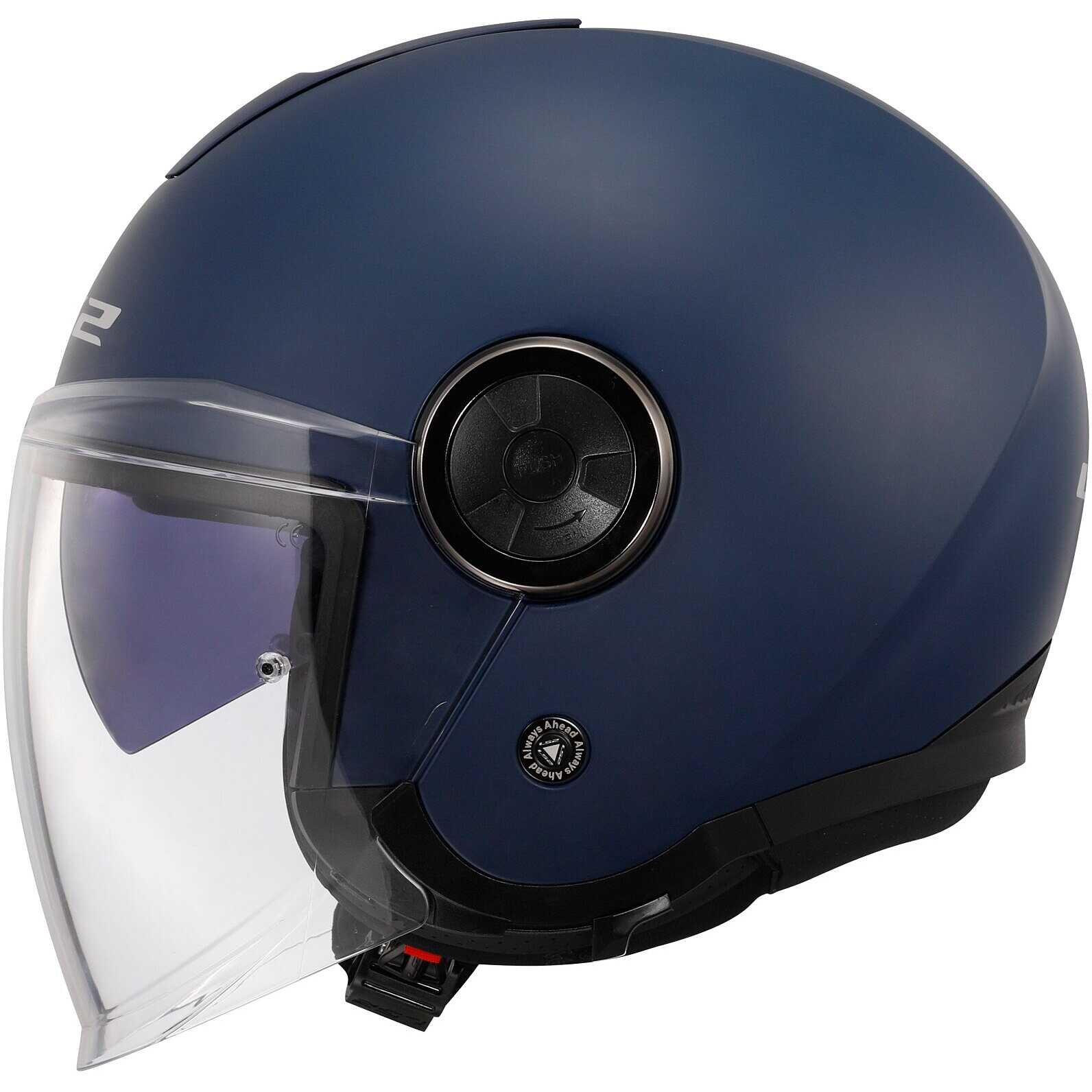 Casque Jet Moto Jet Ls2 OF620 CLASSY SOLID Bleu Marine Vente en Ligne - Outletmoto.eu