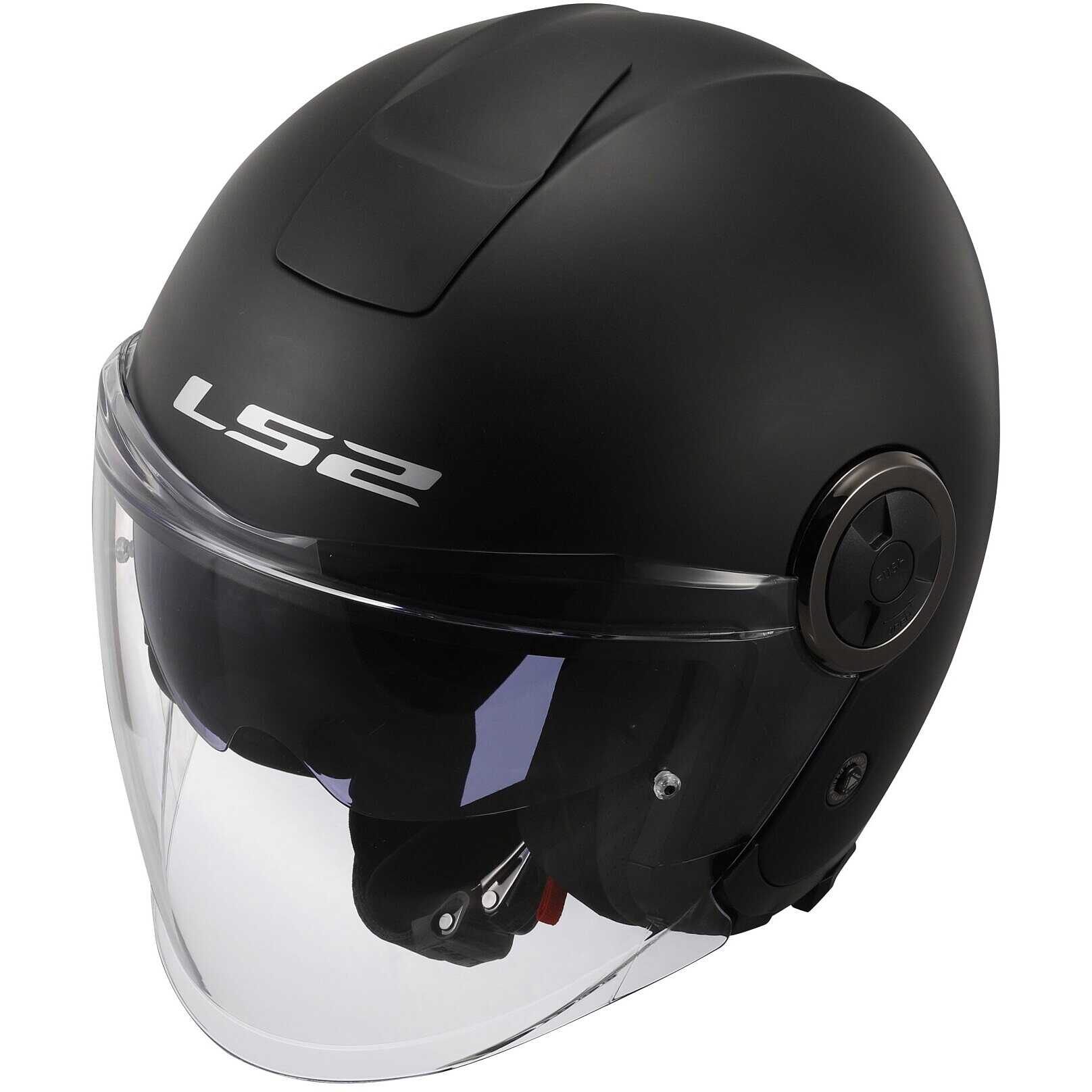 Casque Jet Moto Jet Ls2 OF620 CLASSY SOLID Noir Mat Vente en Ligne - Outletmoto.eu