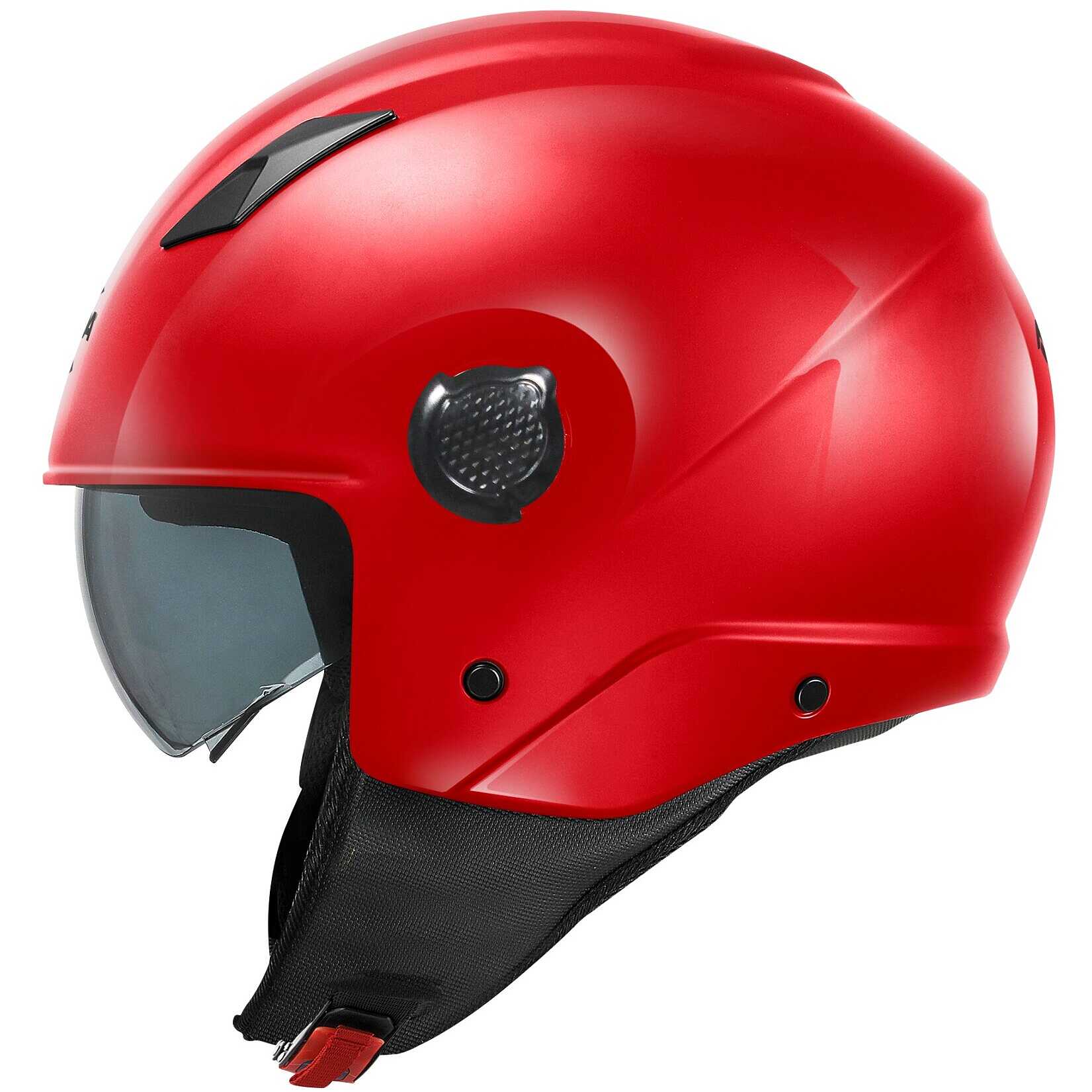 Casque Jet Moto Kappa KV58 Rouge Brillant Vente en Ligne - Outletmoto.eu