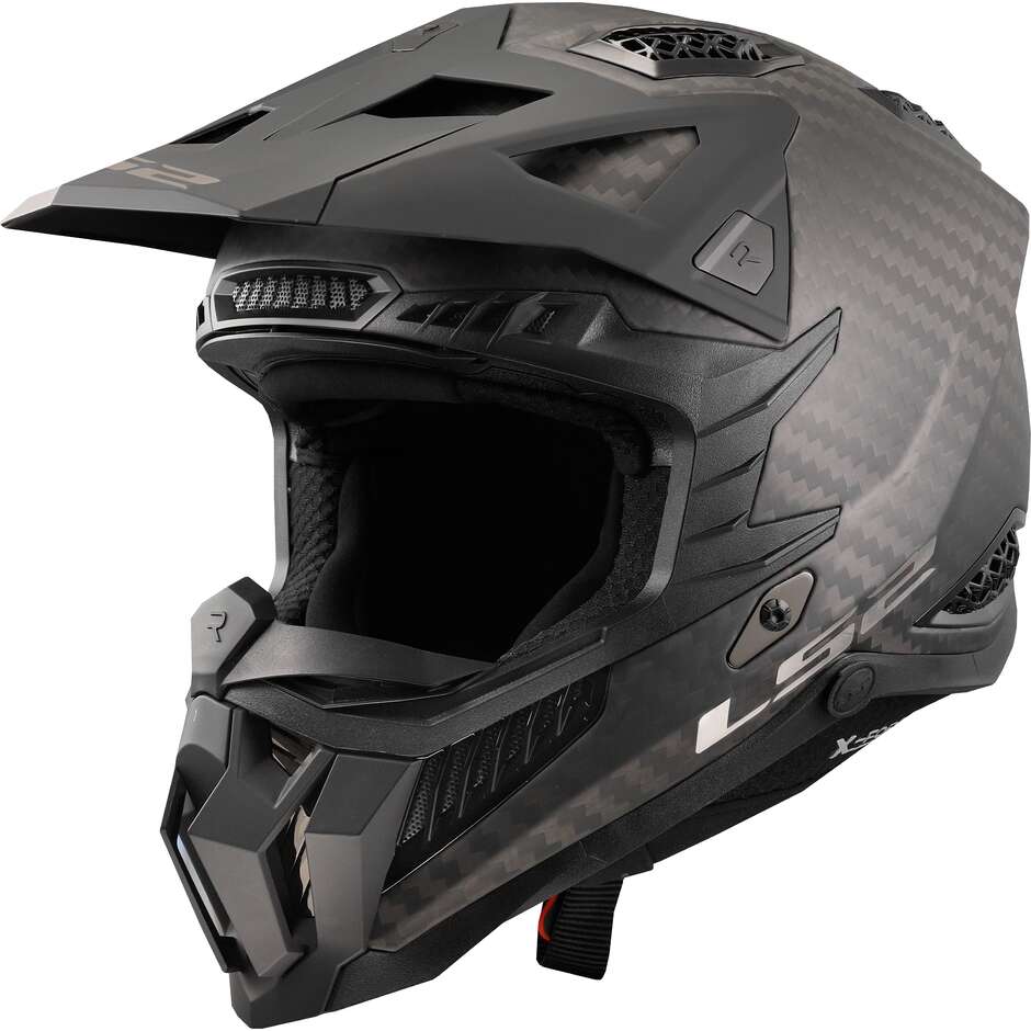 Casque Moto Cross Enduro LS2 MX703 C X-FORCE PRO FIM Carbone Mat Vente ...