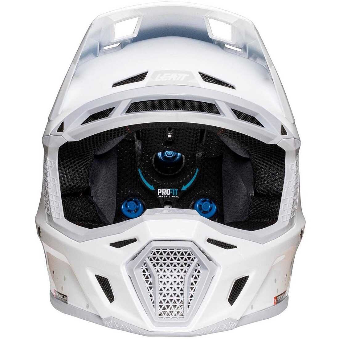 Casque moto cross Leatt KIT MOTO 8.5 V25 Blanc Blanc Vente en Ligne ...