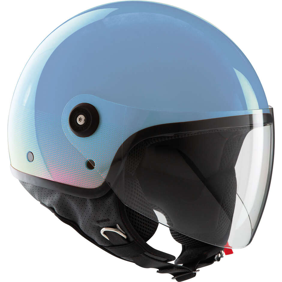 Casque Moto Demi-Jet Tucano Urbano EL'JETTIN Dégradé Cyan Vente en ...