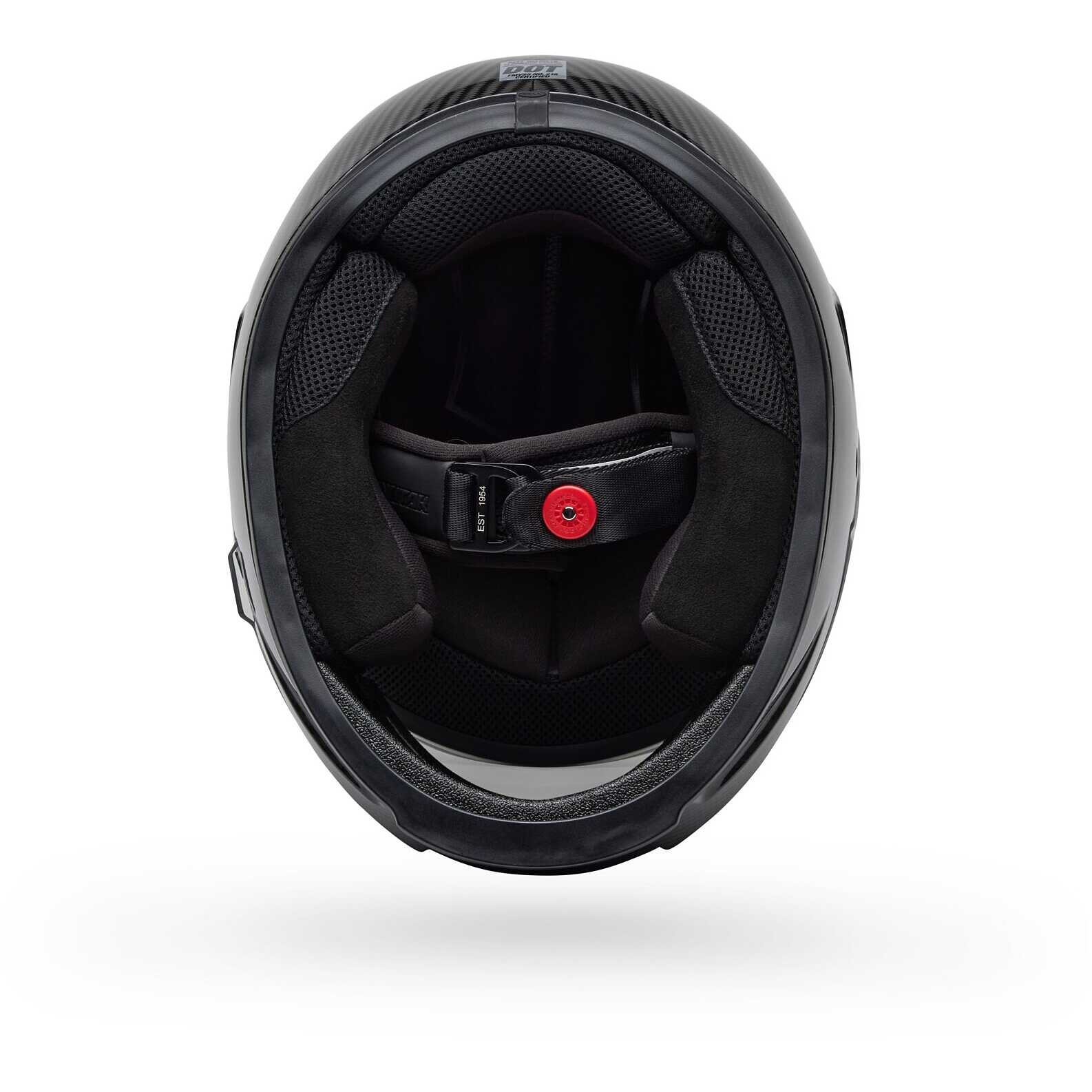 Casque moto intégral Bell ELIMINATOR CARBON DIVERGE, blanc, noir mat ...