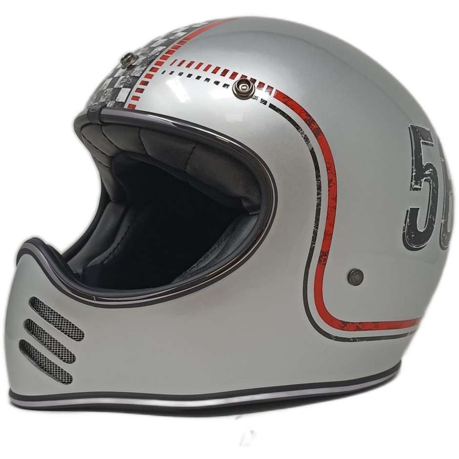 Casque Moto Intégral Custom Premier MX FL CHROME Argent Vente en Ligne ...