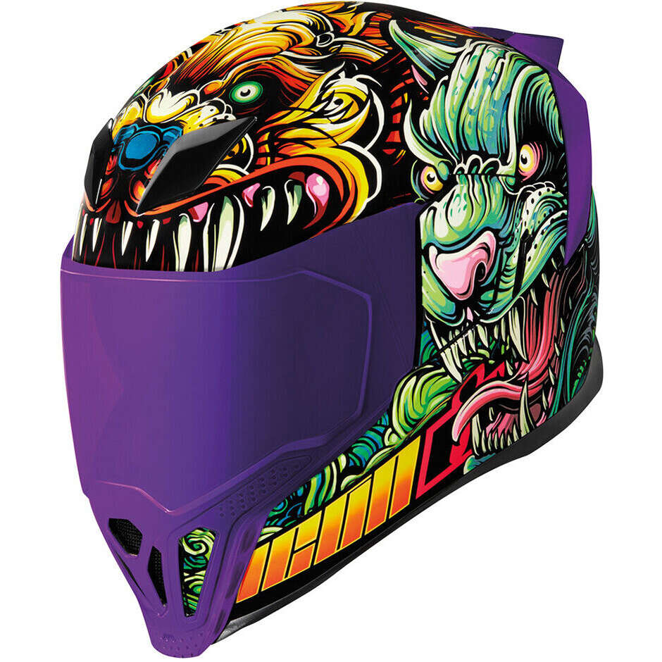 Casque moto intégral Icon AIRFLITE CAT SCRATCH FEVER Vente en Ligne ...