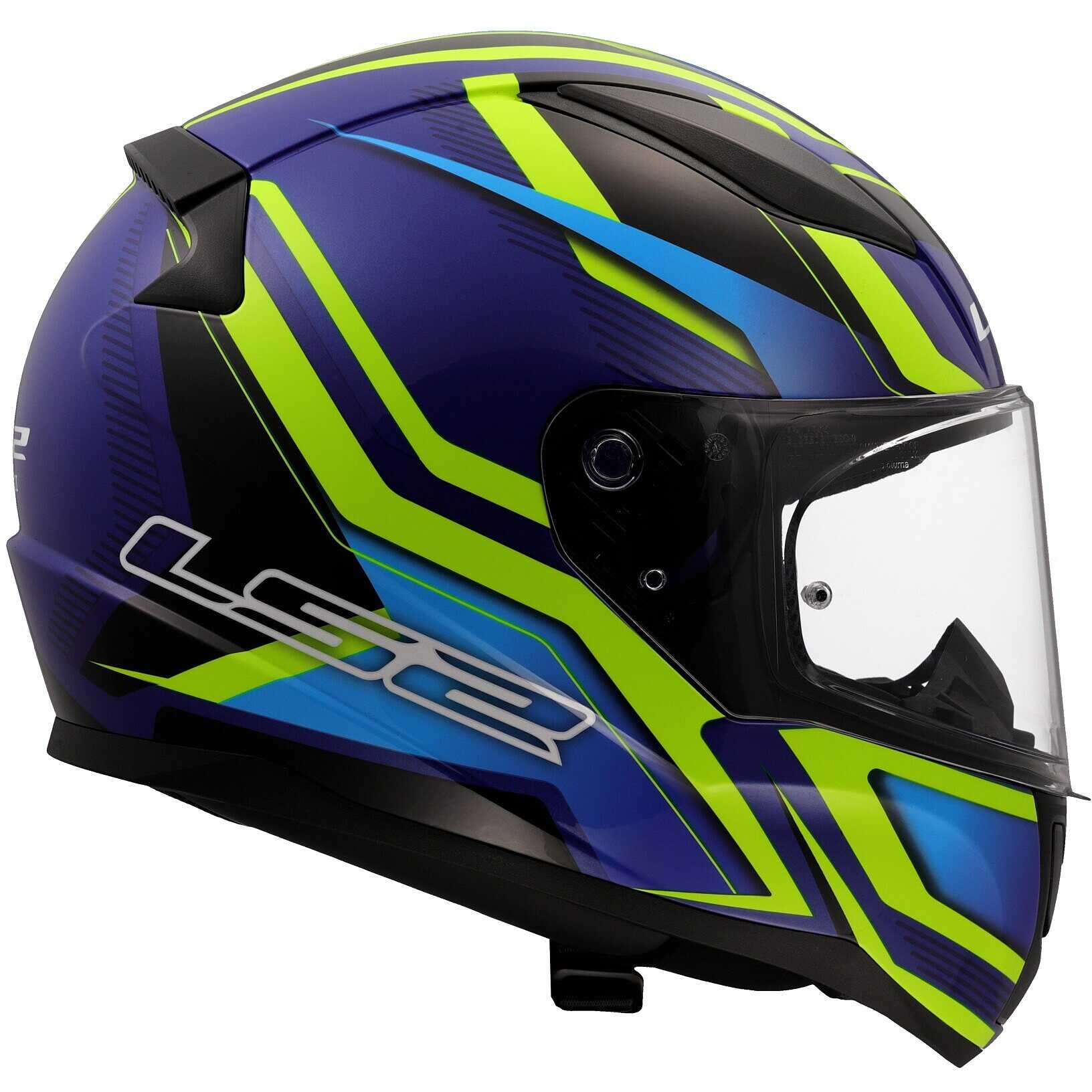 Casque Moto Intégral LS2 FF353 RAPID 2 FLITZ Jaune Bleu Fluo Vente en ...