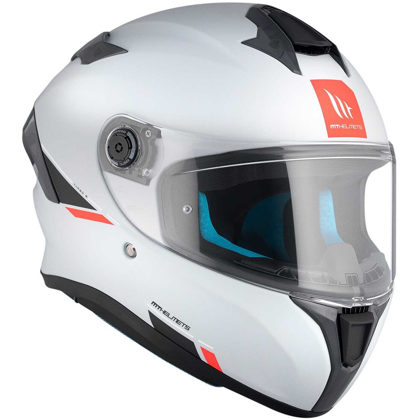 Casque moto intégral Mt Helmets TARGO S SOLID A12, gris brillant Vente ...