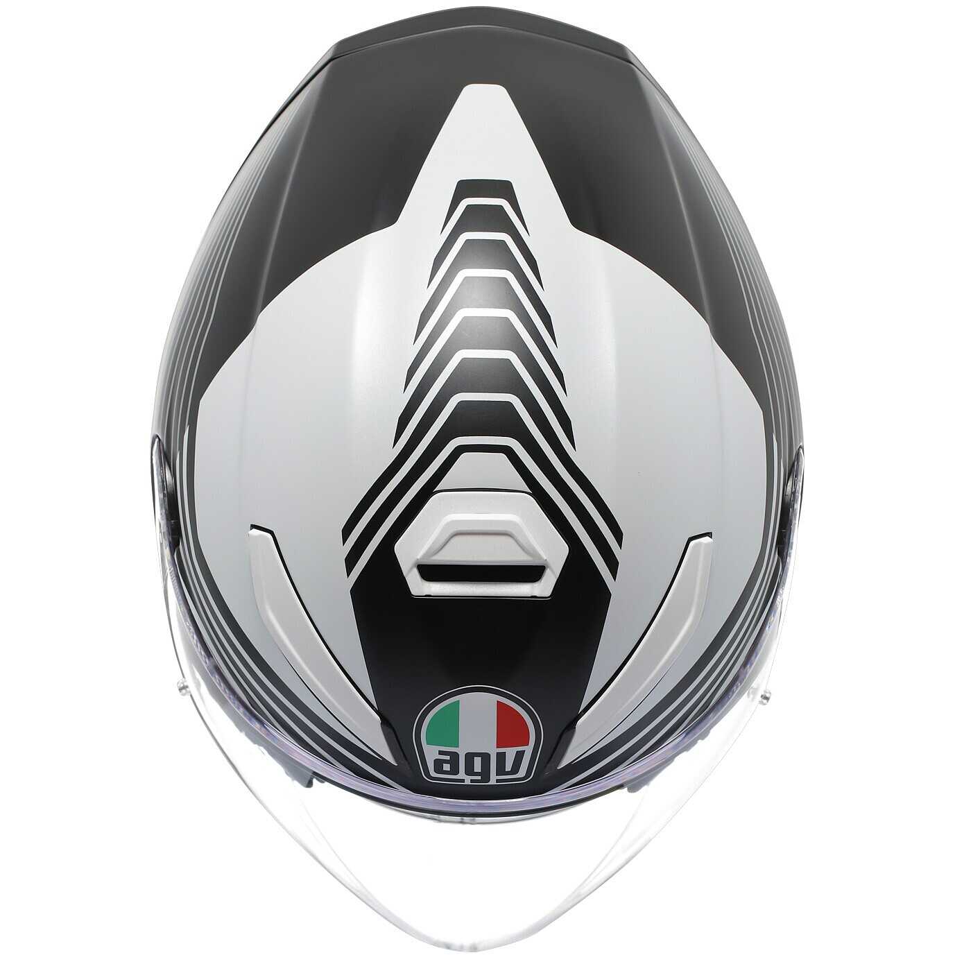 Casque Moto Jet AGV K5 JET EVO CONTROL Noir Mat Blanc Vente en Ligne ...