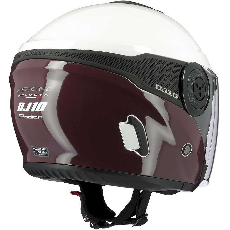 Casque Moto Jet Astone DJ10-2 RADIAN Marron Blanc Vente en Ligne ...
