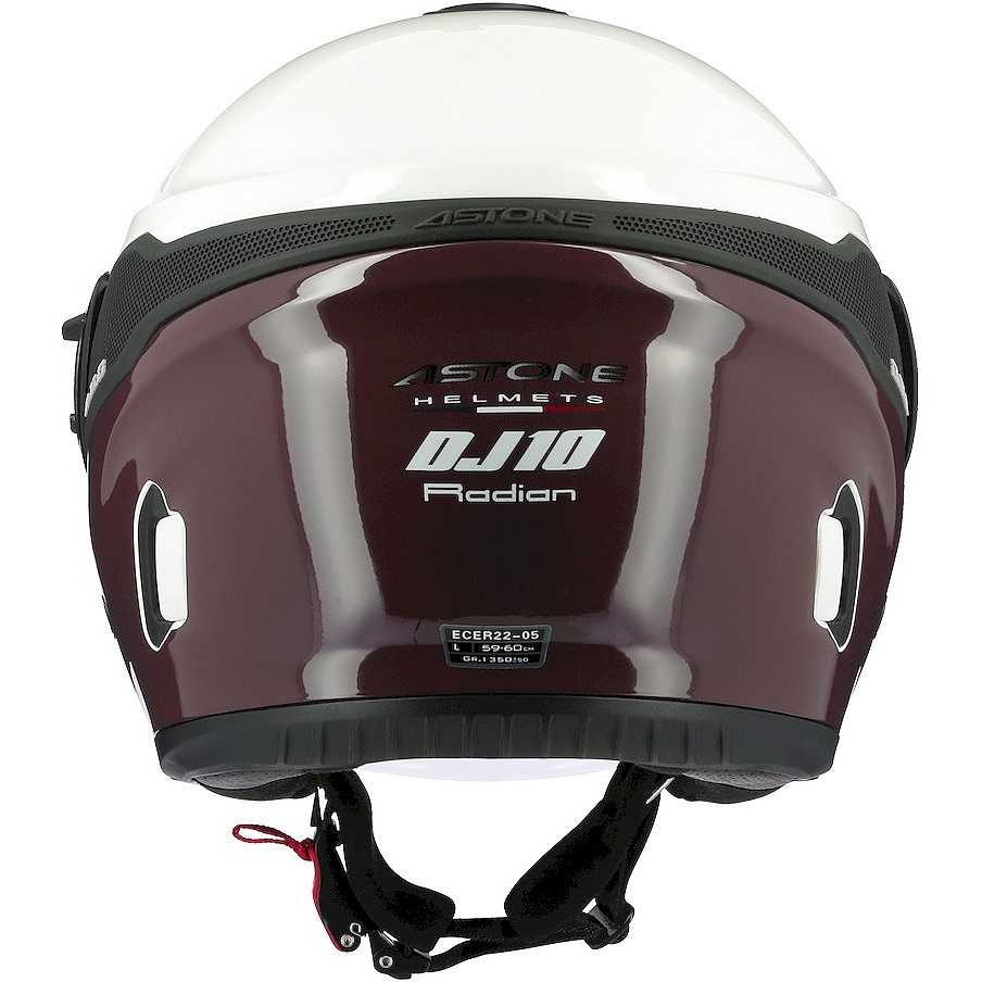 Casque Moto Jet Astone DJ10-2 RADIAN Marron Blanc Vente en Ligne ...