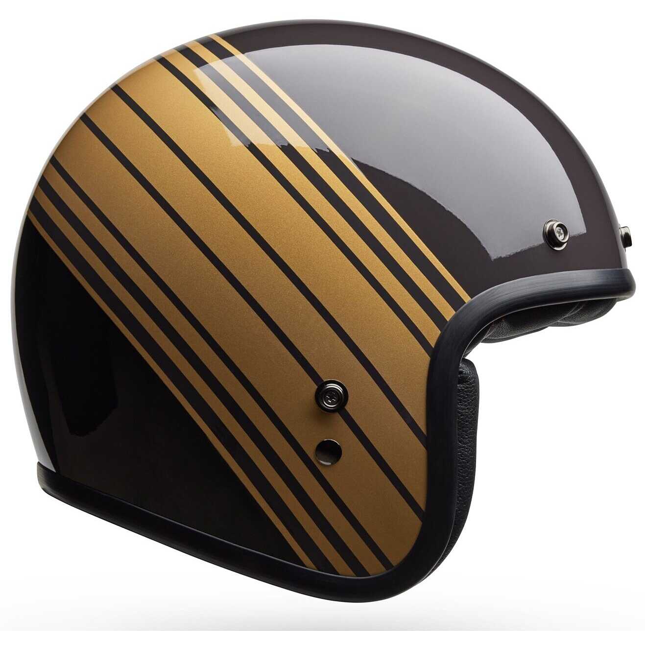 Casque moto jet Bell CUSTOM 500 EDGE Café Racer Marron Or Vente en ...