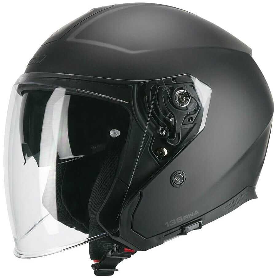 Casque Moto Jet CGM 136A RNA MONO Noir Mat Vente en Ligne - Outletmoto.eu