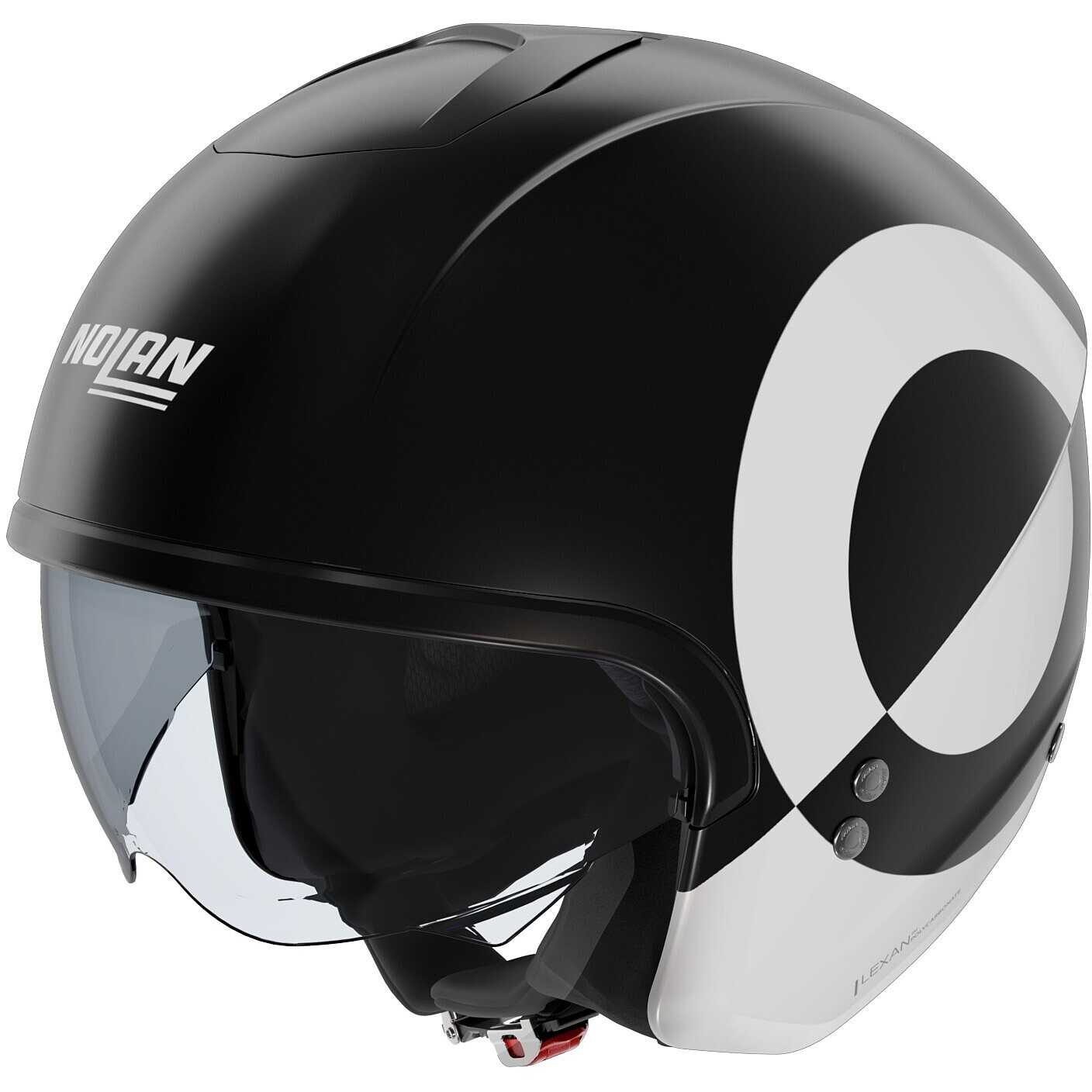 Casque moto jet Nolan N20-2 Viceversa 344 noir mat blanc Vente en Ligne - Outletmoto.eu
