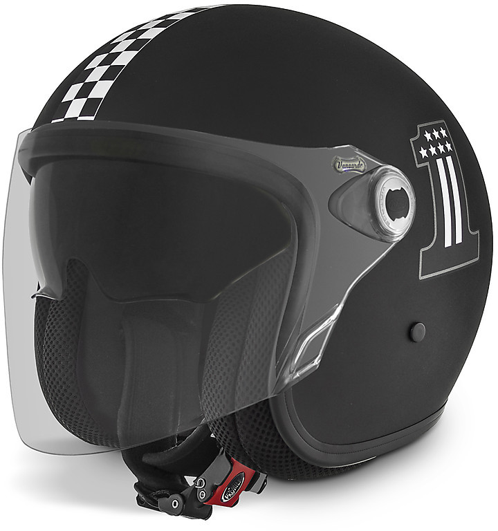 Casque moto Jet Premier vintage Double Visor Vangarde CK Numéro 1 BM ...