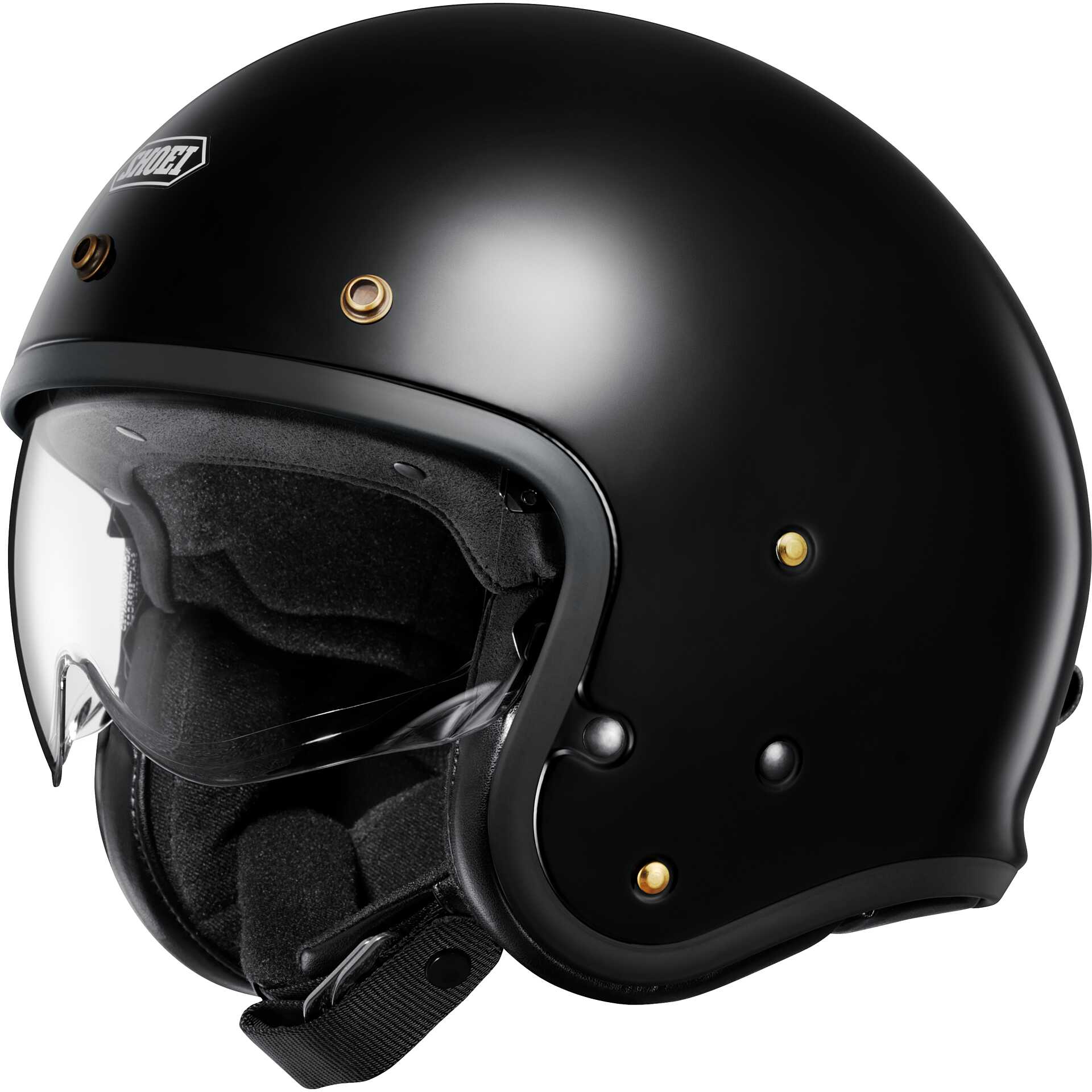 Casque moto jet Shoei J.O2 noir brillant Vente en Ligne - Outletmoto.eu