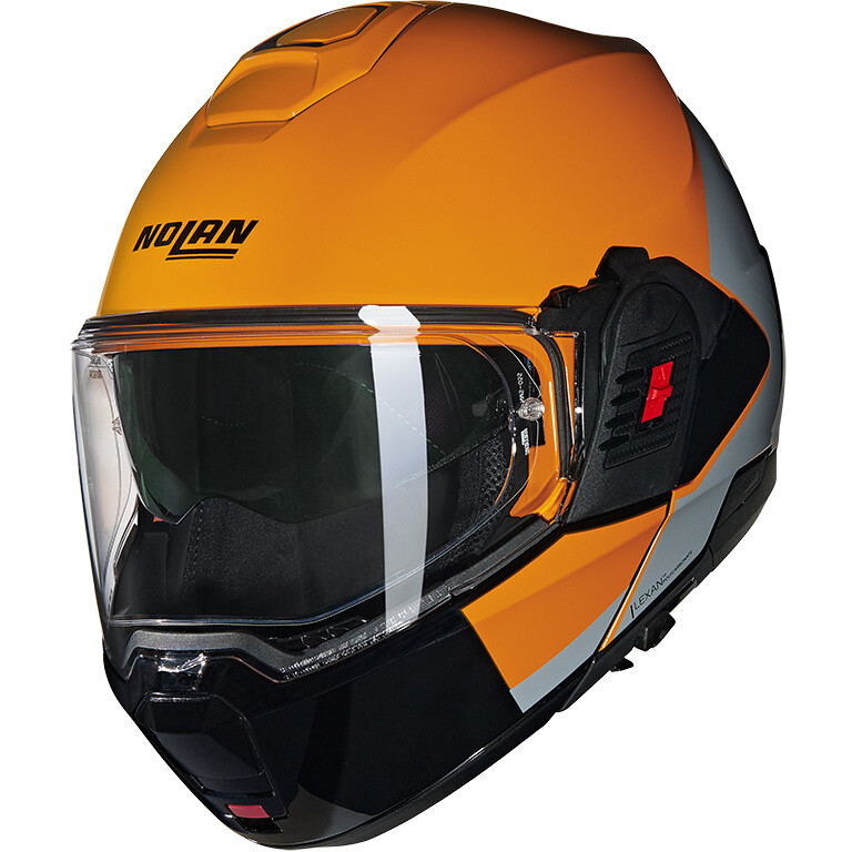 Casque moto modulable P/J Nolan N120-1 GRAFO 350 Orange Gris Noir Vente ...