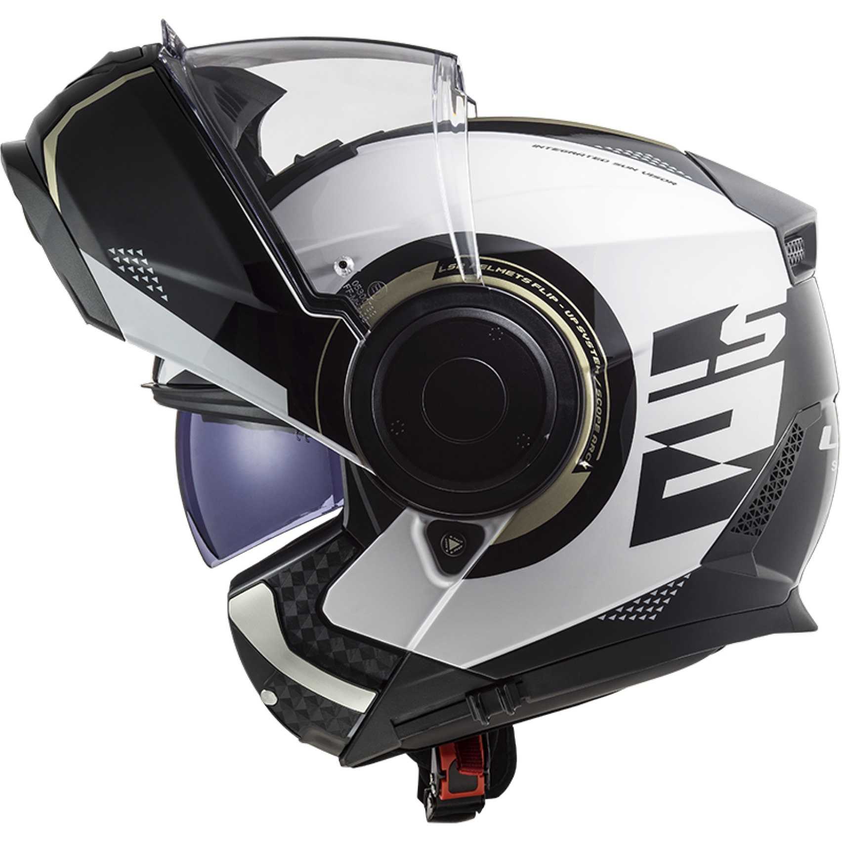 Casque Moto Modulaire Double Visière Ls2 FF902 Scope ARCH Titanium ...