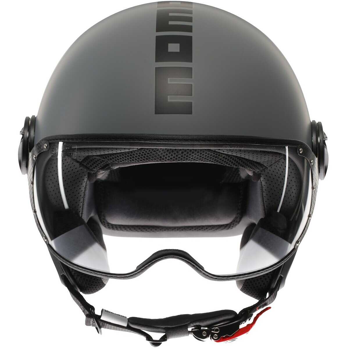 Casque Moto Momo Design FGTR CLASSIC Mono Jet Gris Mat Noir Vente en ...