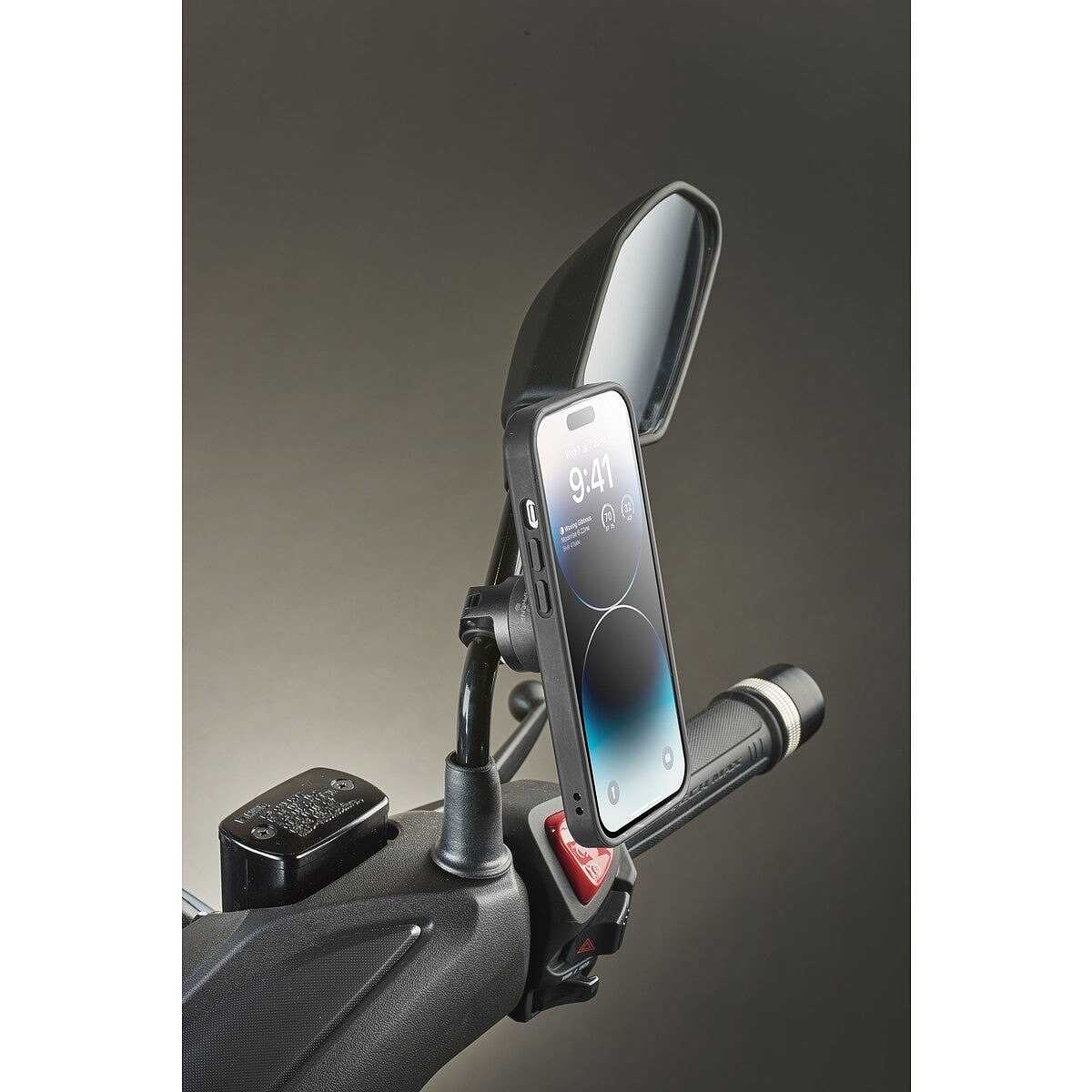 CellularLine Interphone Motorcycle Mirror Mount for Quiklox Cases For ...