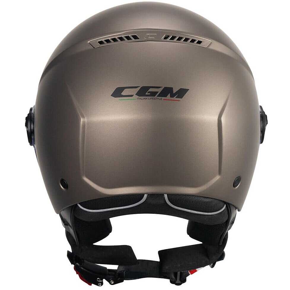 CGM 167A FLO MONO Jet Motorcycle Helmet Satin Dove Grey Long For Sale ...