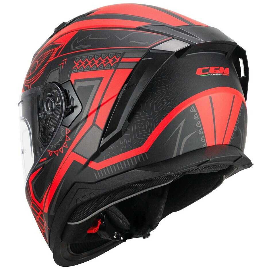 CGM 311M BLAST MAYA Full Face Motorcycle Helmet Black Red Matt For Sale ...