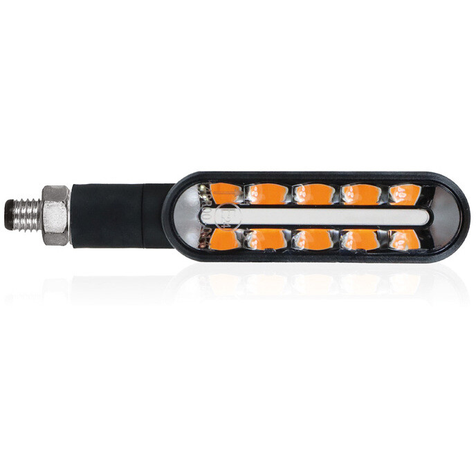 Chaft CYCLONE Black Clear Glass Sequential LED Motorcycle Arrows For ...