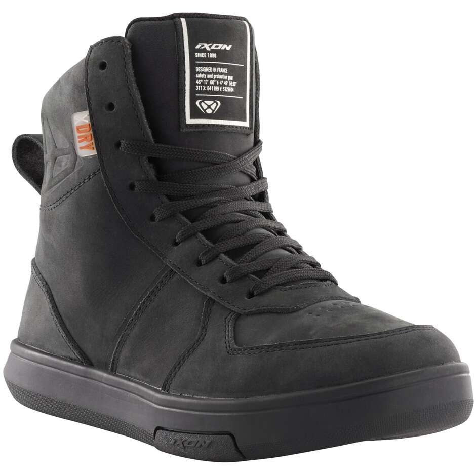 Chaussures de moto pour femme Ixon GHOST WP LADY, noires Vente en Ligne ...