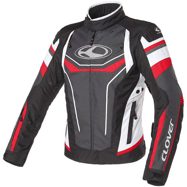Clover AIRBLADE 4 LADY SPORT Women's Motorcycle Jacket White Red For ...