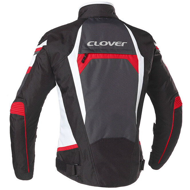 Clover AIRBLADE 4 LADY SPORT Women's Motorcycle Jacket White Red For ...