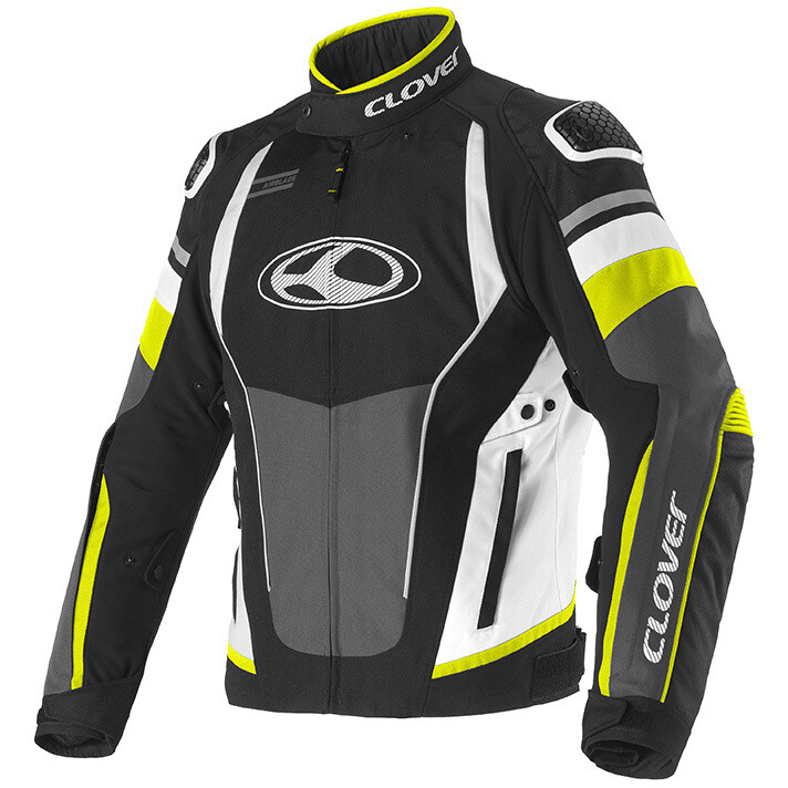 Clover AIRBLADE 5 Motorcycle Jacket White Black Yellow For Sale Online ...