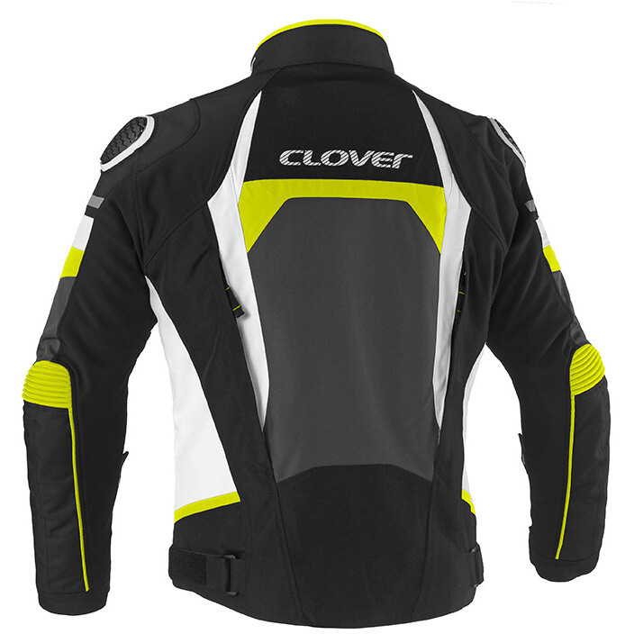 Clover AIRBLADE 5 Motorcycle Jacket White Black Yellow For Sale Online ...