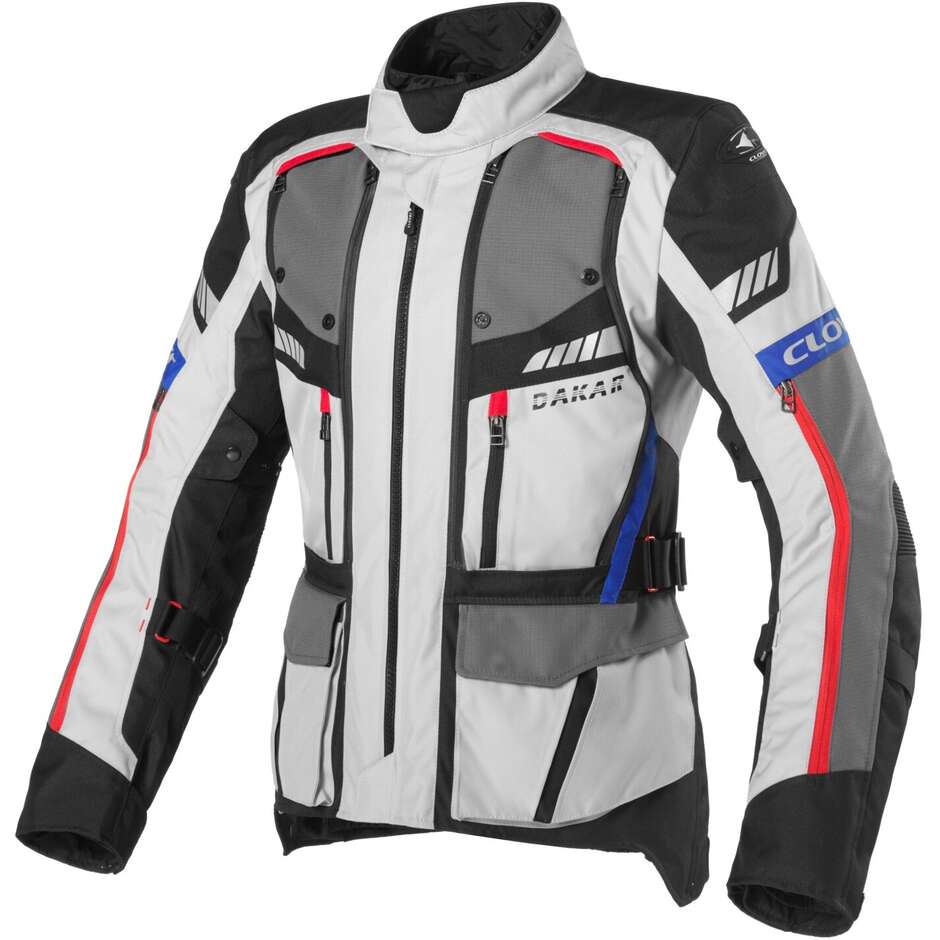 Clover DAKAR 2 WP Motorcycle Jacket Black Grey For Sale Online ...