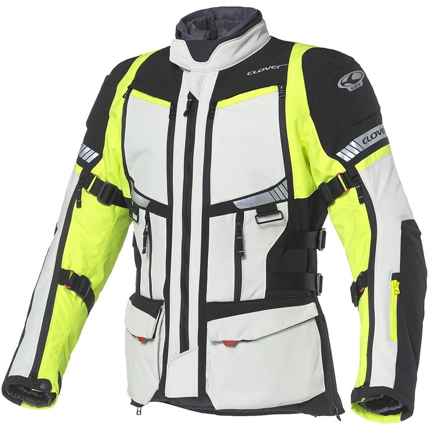 Clover GTS 5 WP LADY Women's Motorcycle Jacket Grey Yellow For Sale ...