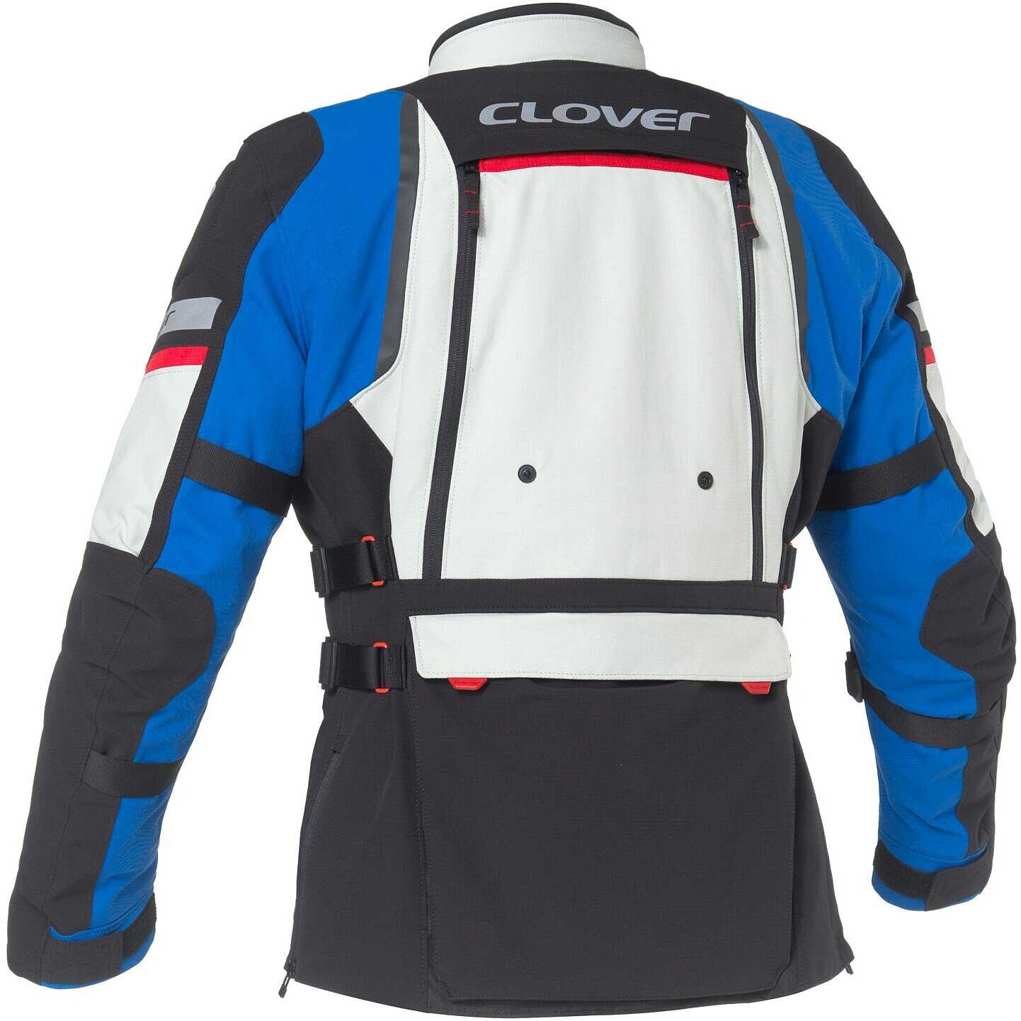 Clover GTS 5 WP Motorcycle Jacket White Grey Blue Red For Sale Online ...