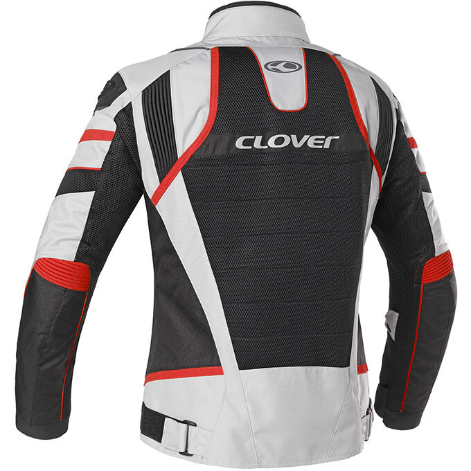 Clover RAINJET 2 WP MESH Motorcycle Jacket Grey Red Black For Sale ...