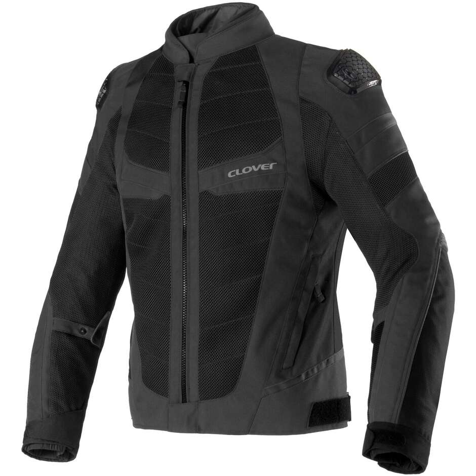 Clover RAINJET 3 WP Motorcycle Jacket Black For Sale Online - Outletmoto.eu