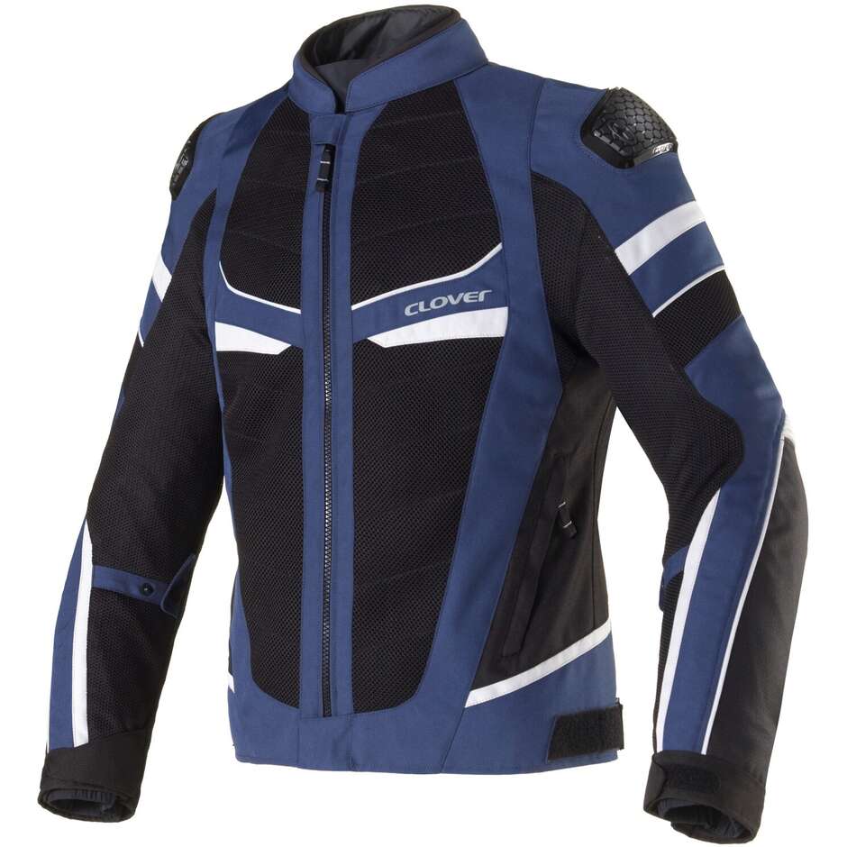 Clover RAINJET 3 WP Motorcycle Jacket Blue Black White For Sale Online ...